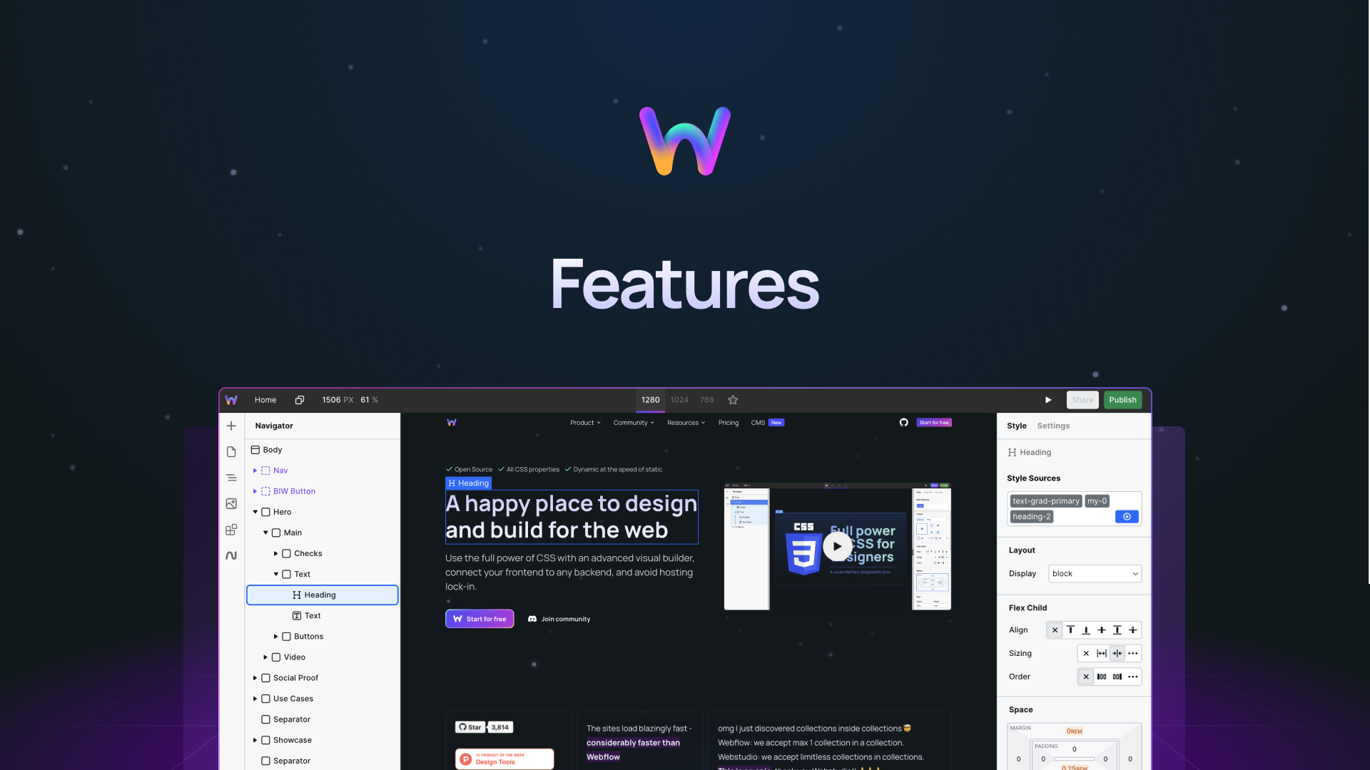Features – Learn about Webstudio's features