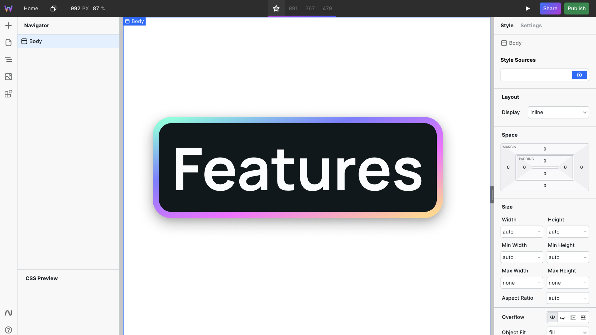 Features — Learn about Webstudio's features Features — Learn about Webstudio's features